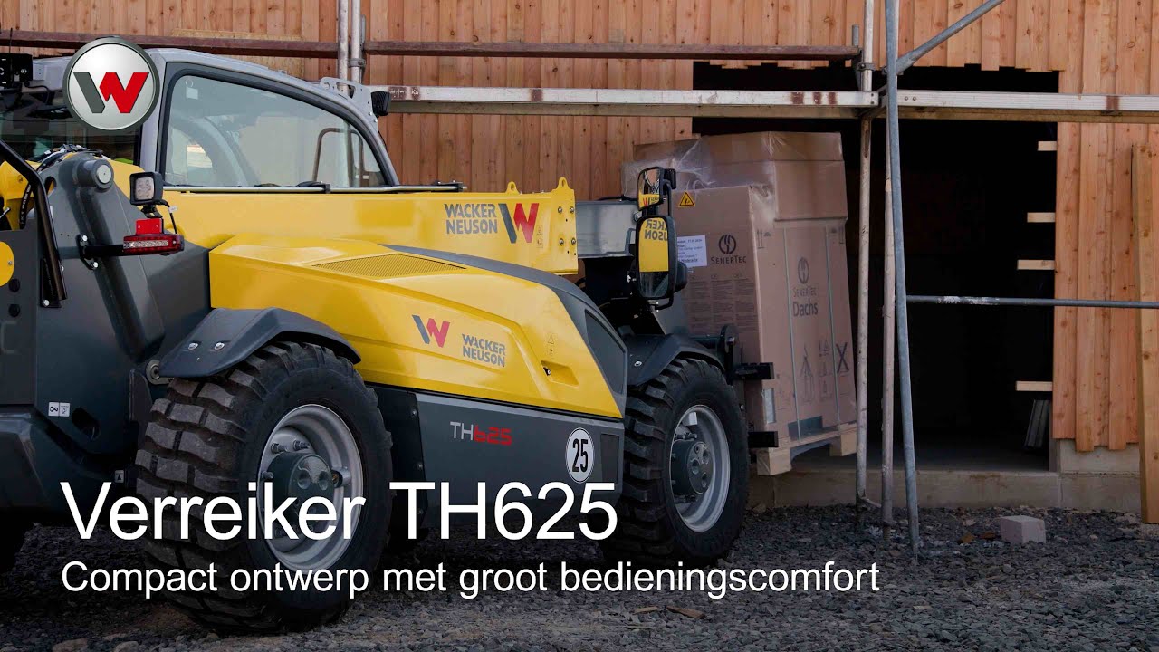 Wacker Neuson telescooplader TH625: kostenefficiënt en krachtig - YouTube