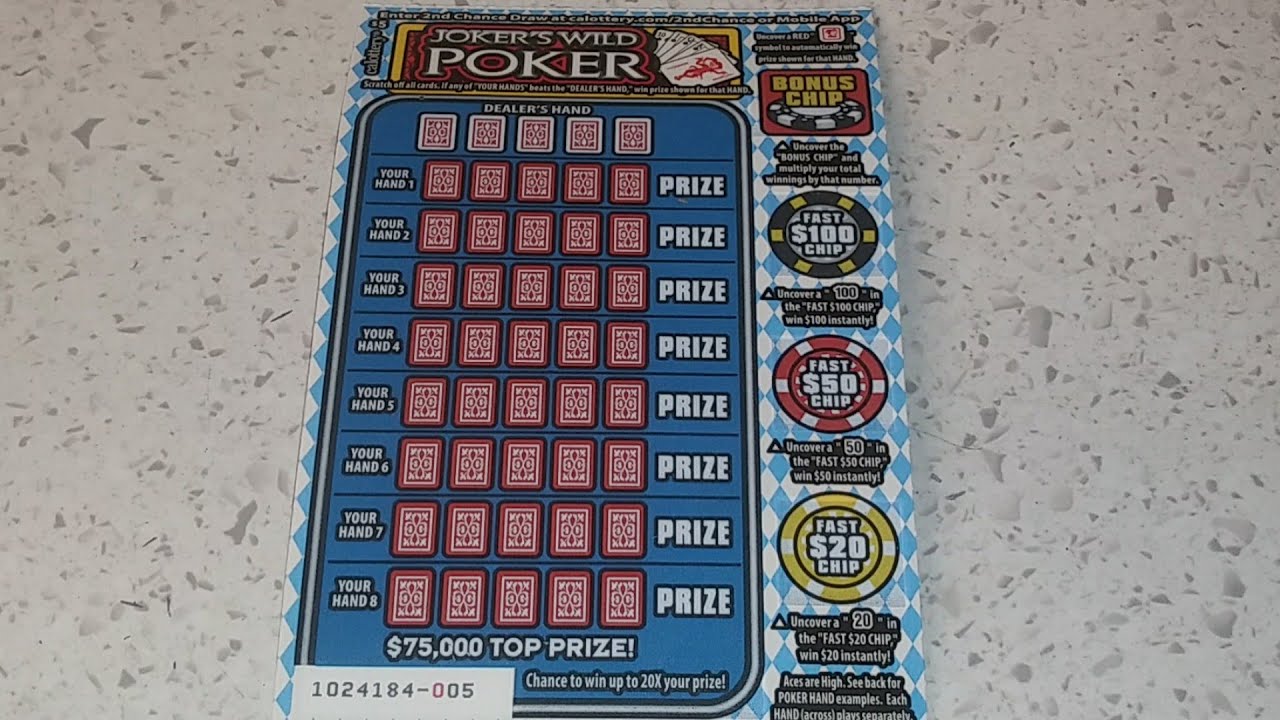 🃏How to play CaLottery's Brand New $5.00 Joker's Wild Poker Tickets ...