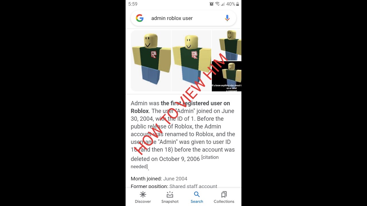 How to view Admin's Roblox account - YouTube