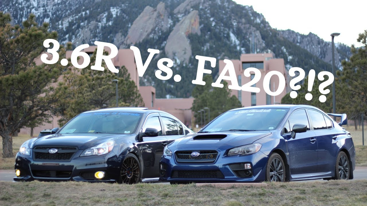 Modified Subaru Legacy 3.6R Vs. Subaru WRX - POV - YouTube