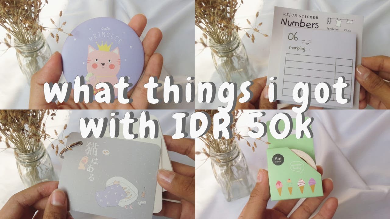 what things i got with IDR 50k?🍭 #challenge - YouTube