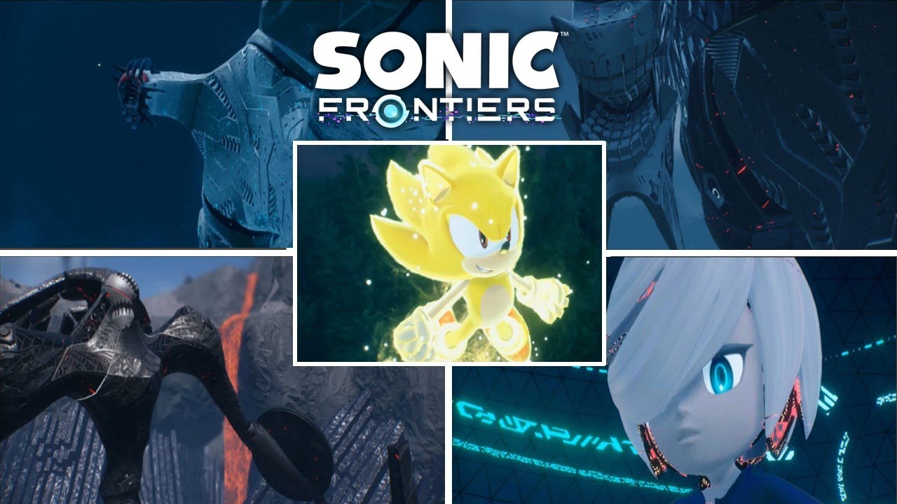 Sonic Frontiers | All Boss battles with Super Sonic (Hard Mode) - YouTube