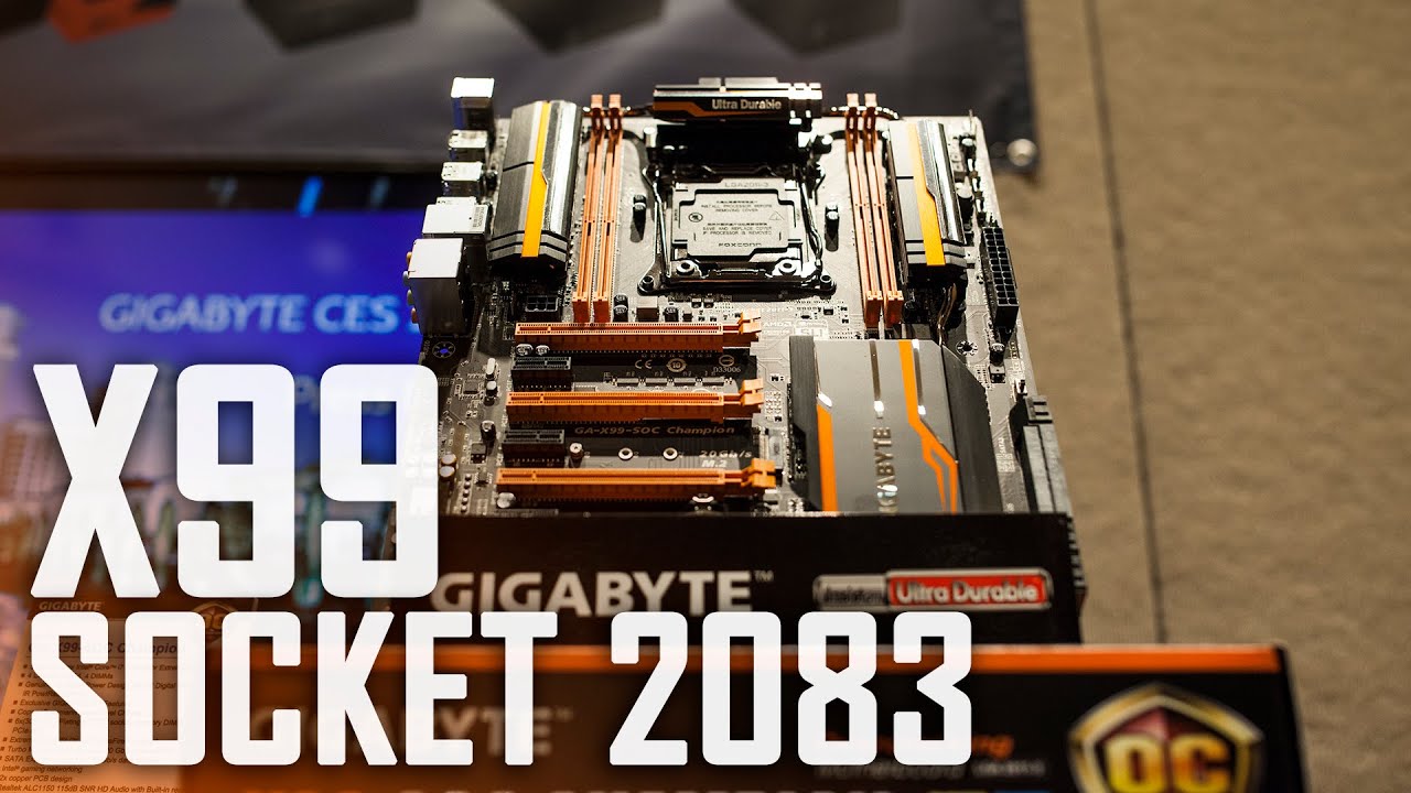 Gigabyte X99 SOC Champion Motherboard | Unlocked 2038 Socket - YouTube