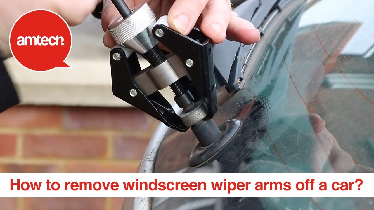 How to remove windscreen wiper arms off a car? - YouTube