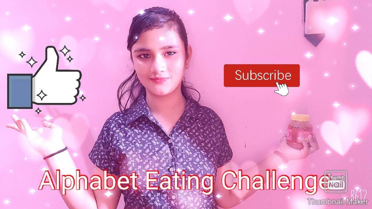 Alphabet Eating Challenge 😂😋 - YouTube