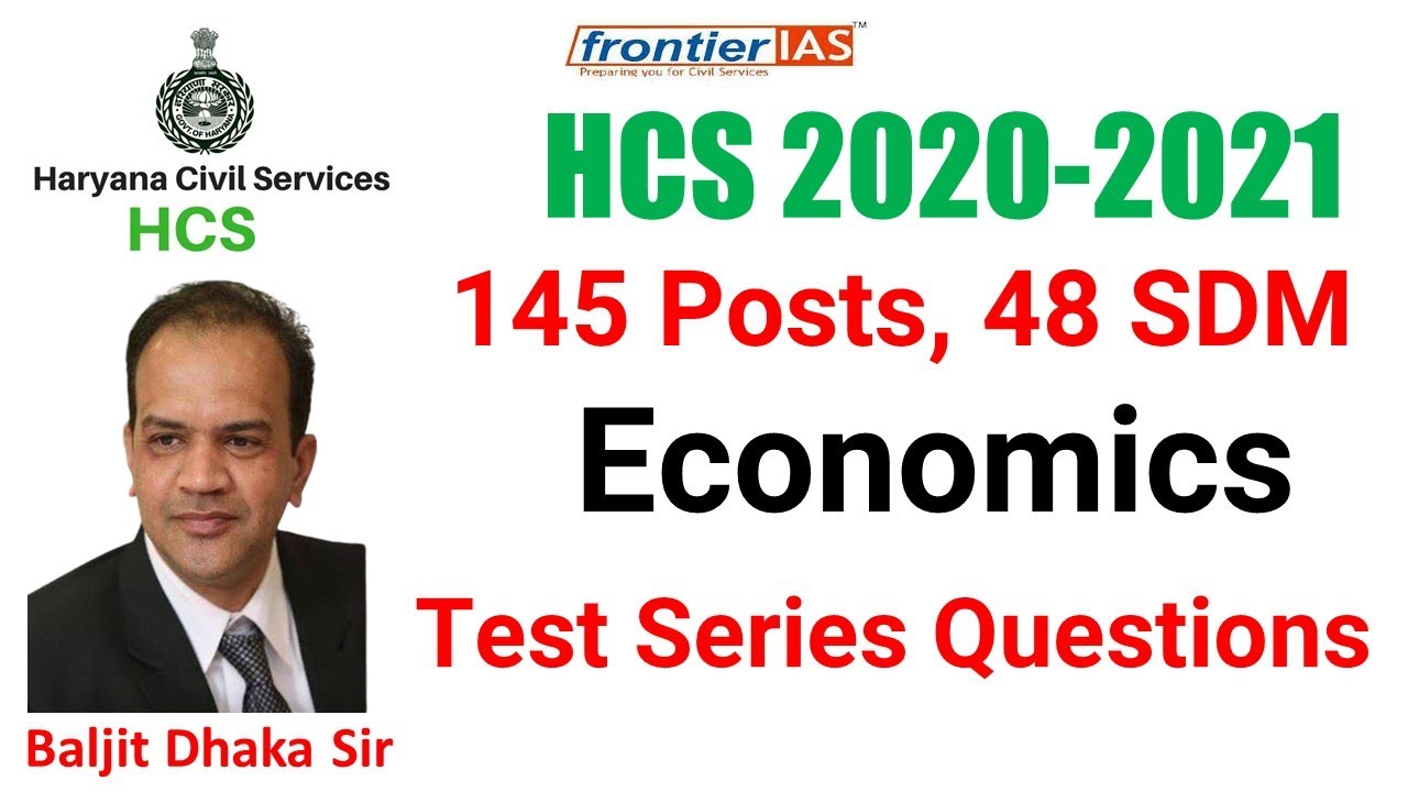 HCS economics Mock test I Baljit Dhaka sir live discussion - YouTube