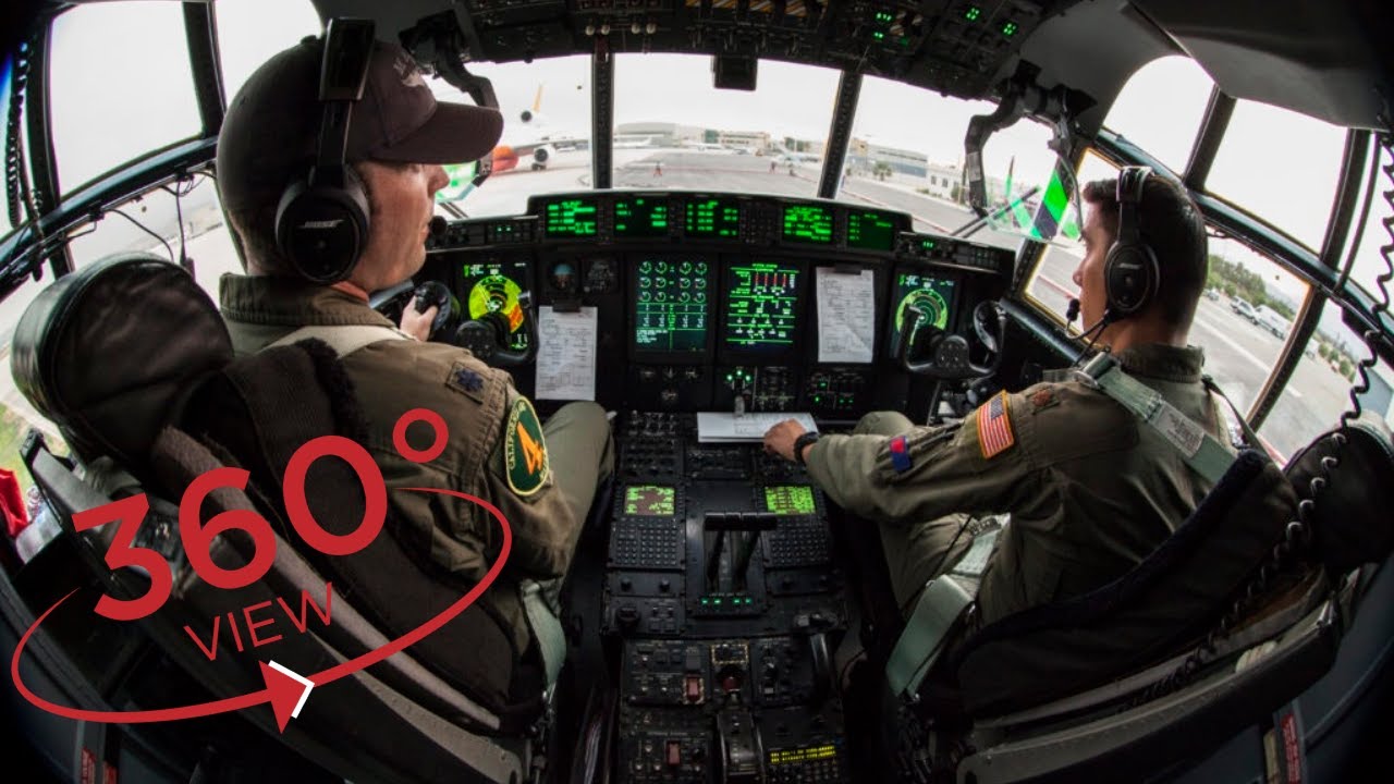 360° View from the Cockpit of C-130 Hercules in Low Level - Salutes ...