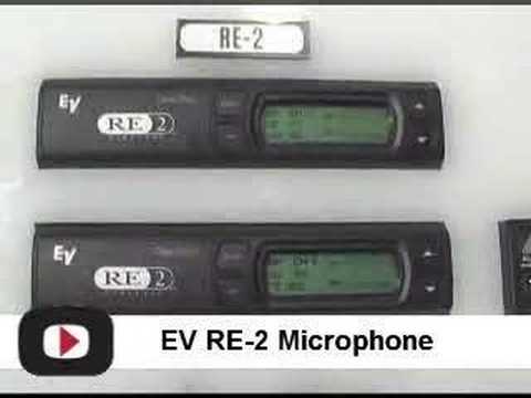 Electro-Voice RE2 Wireless Mic Systems - YouTube