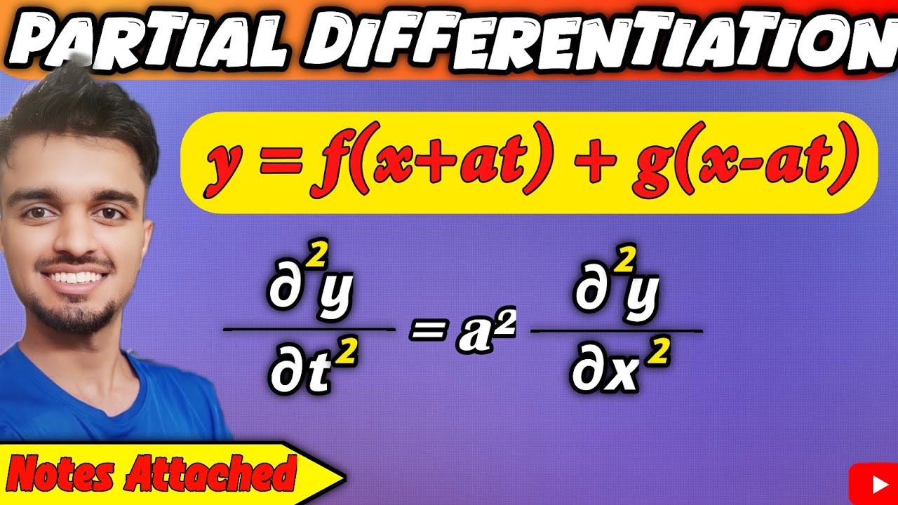 310/1000 | Prove: Partial Differential Equation of y = f(x+at) + g(x-at ...