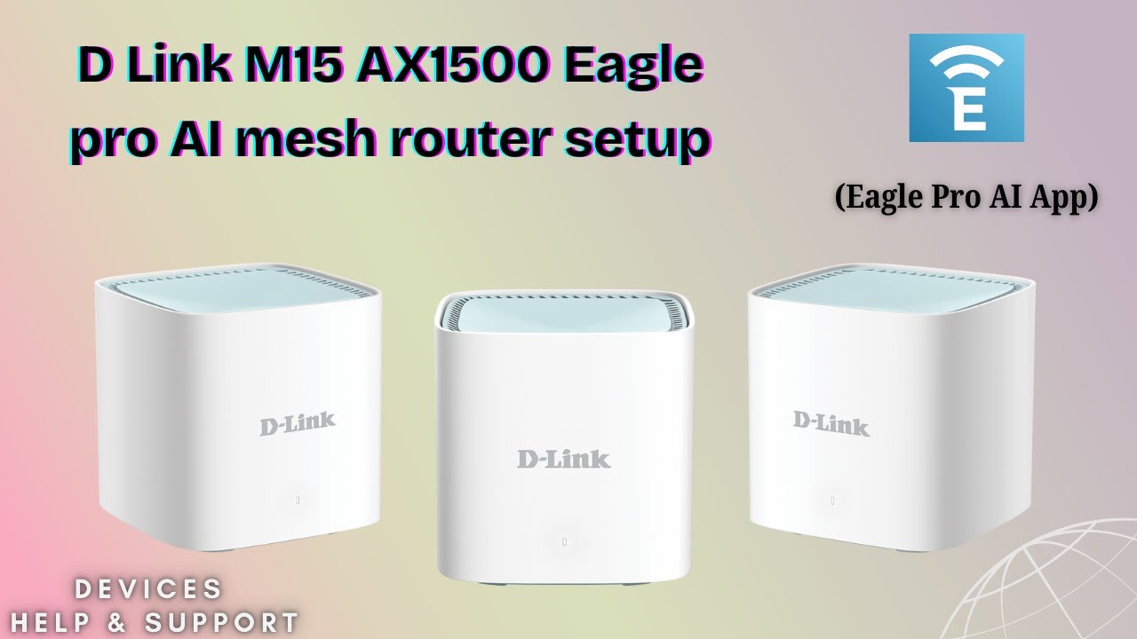 How to setup D Link M15 AX1500 Eagle pro AI mesh router | Install D ...