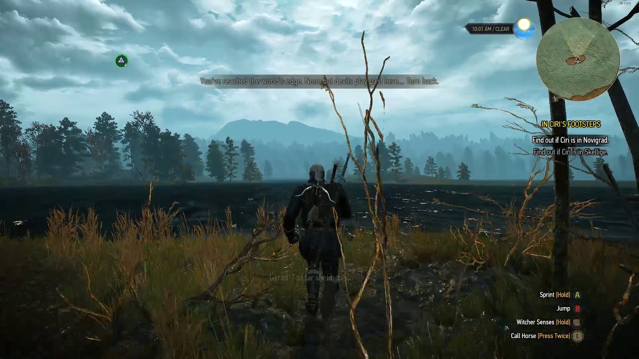 The Witcher 3 || Geralt reached the world's edge - YouTube