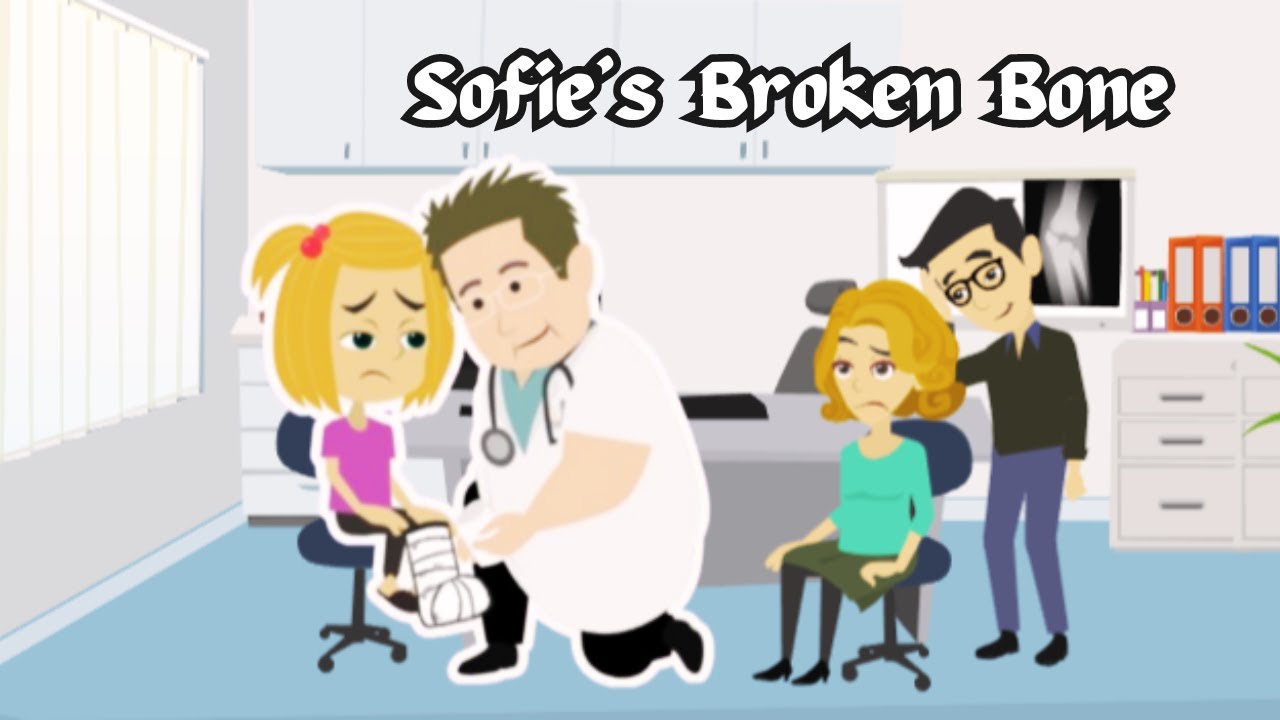 bone is broken Cartoon | Funny toddler cartoon | Sofie visits doctor ...