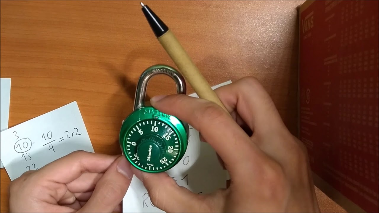 Master Lock Hack- (Método Sencillo, sin herramientas) - YouTube