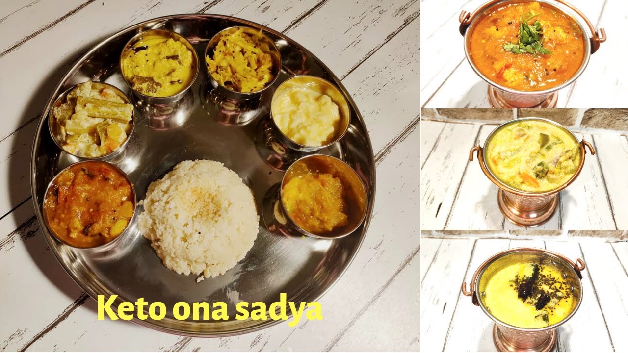 Keto / Paleo / LCHF onam sadya | Keto ona sadya | Keto thali | Keto ...