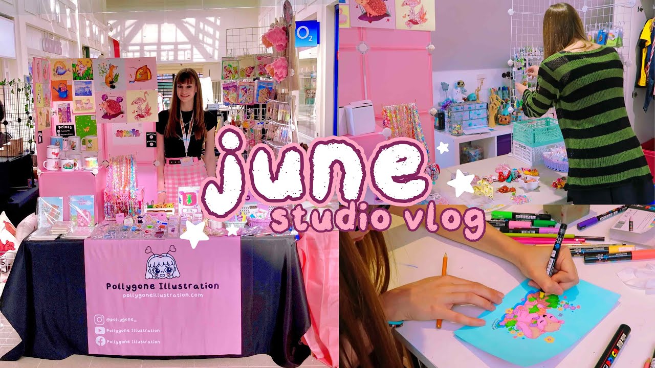 🎨 JUNE STUDIO VLOG 🎨 A Month in the Life of Running my Creative Small Business - YouTube
