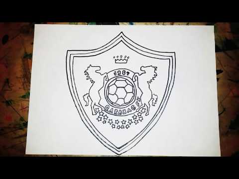 QARABAĞ FK futbol kulübü amblemi çizimi