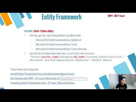 Hướng Dẫn Cài Đặt EntityFramework Core Trên WPF Net Core - YouTube