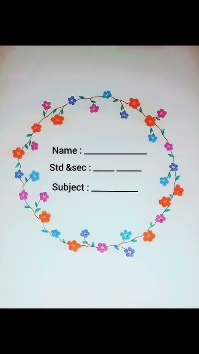 assignment front page design || shorts ||@thuliryoutubechannel || front ...