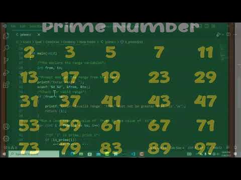 Mastering C: Printing Prime Numbers in a User-Defined Range! - YouTube