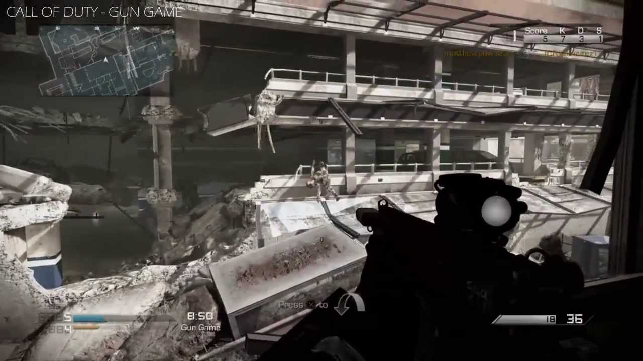 CALL OF DUTY GHOSTS : Gun Game (Gameplay) | Playstation 4 - YouTube