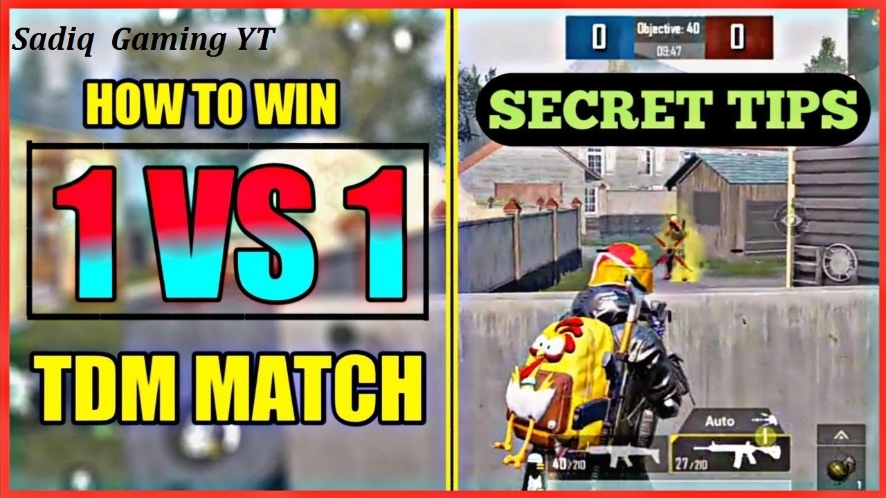 Sadiq Gaming YT vs DARK saju 1 vs 1 M416 - YouTube