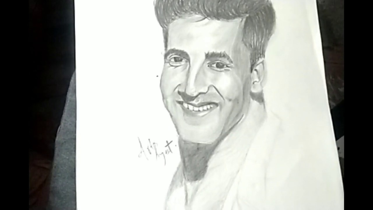 How i draw akshay kumar by 3 simple steps for beginners - YouTube