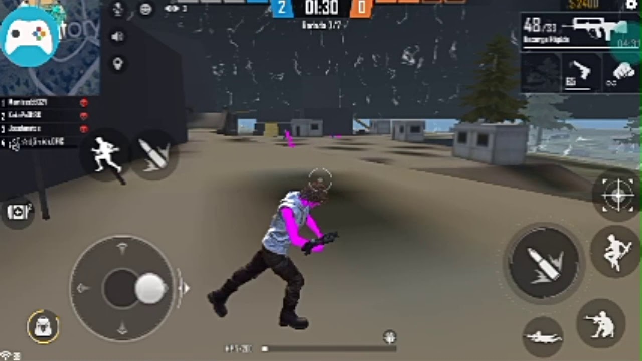 Usei hack no Free Fire matando todo mundo - YouTube