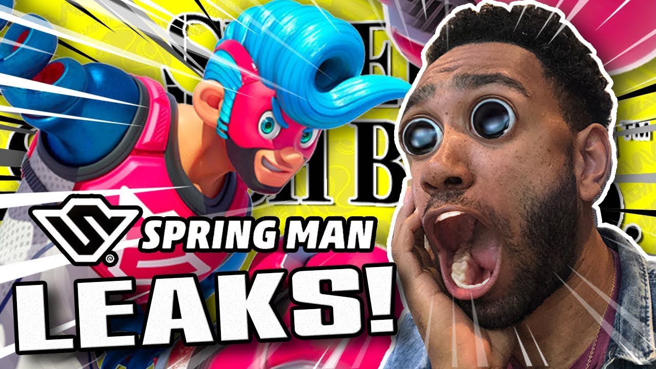 OMG THEY LEAKED SPRINGMAN?!?!?! Reaction - [Super Smash Bros Switch ...