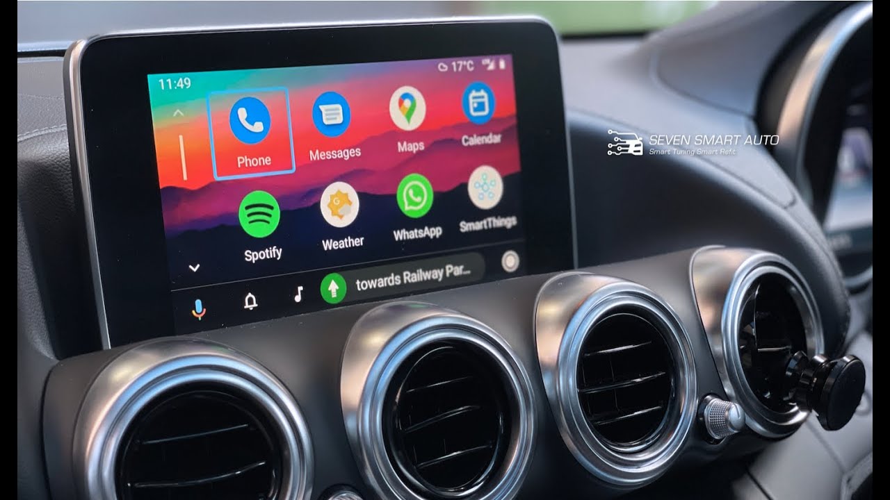 Mercedes AMG GT 15-21 Retrofitted Wireless Android Auto - YouTube