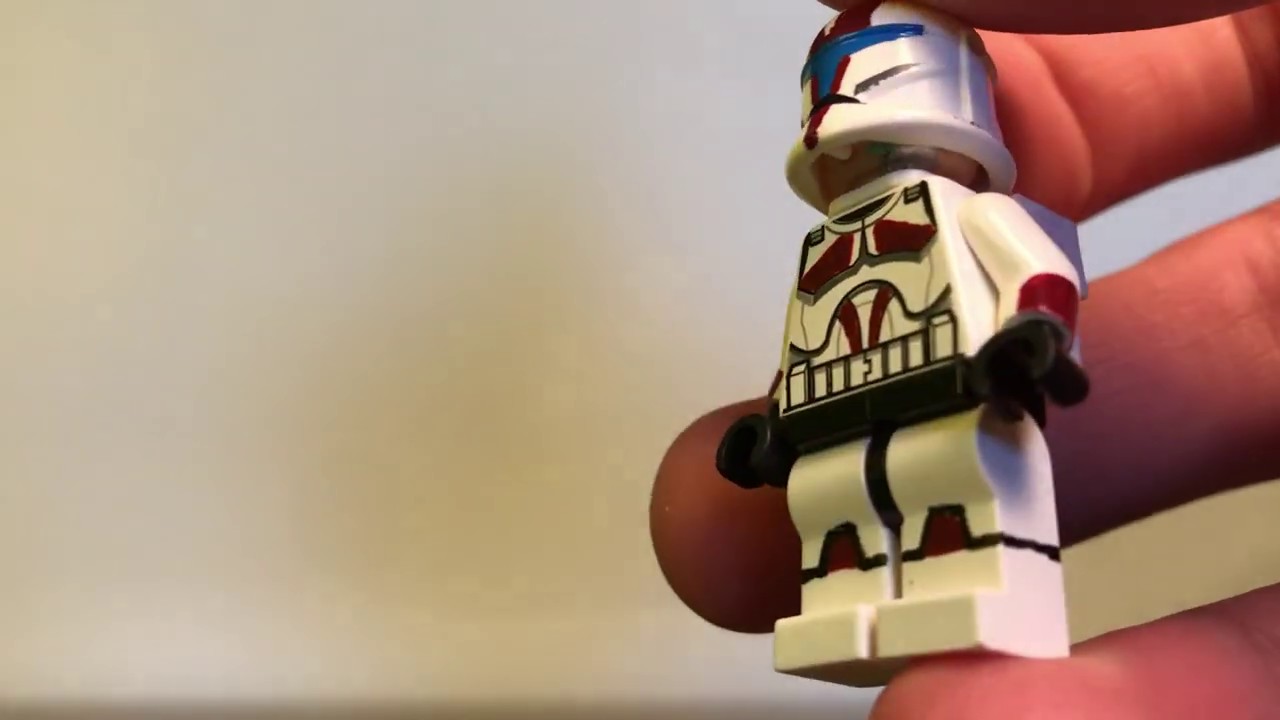 LEGO Star Wars custom dark red clone commando - YouTube