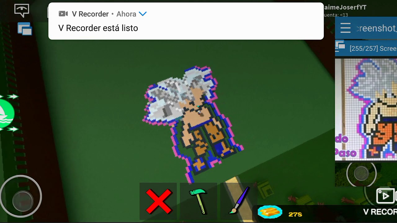 Hago a goku mui pixelado "buil a boat" "ROBLOX" I make goku very ...