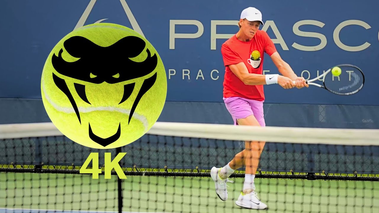 Jannik Sinner SMASHING Backhands in Slow Motion | 4K Tennis Training ...