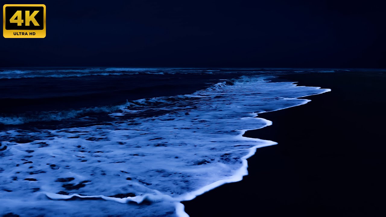 Ocean Waves at Night | Discover The SECRET to DEEP SLEEP with Midnight ...