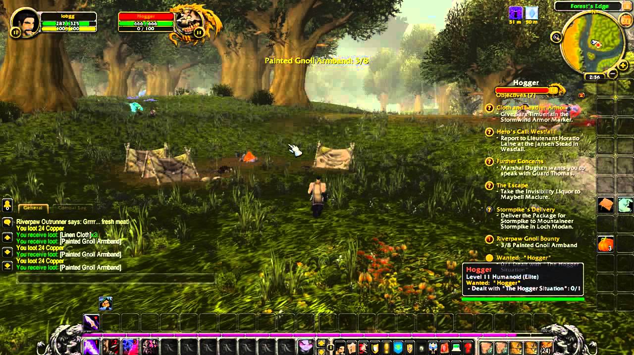 World of Warcraft quest Wanted " The hogger Situation " and Riverpow ...