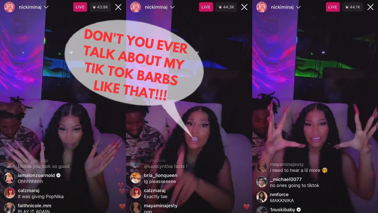 Nicki Minaj Gets HEATED At Friend Downplaying Her Tik Tok Fans🤣🤣🤣🤦‍♂️🤦 ...