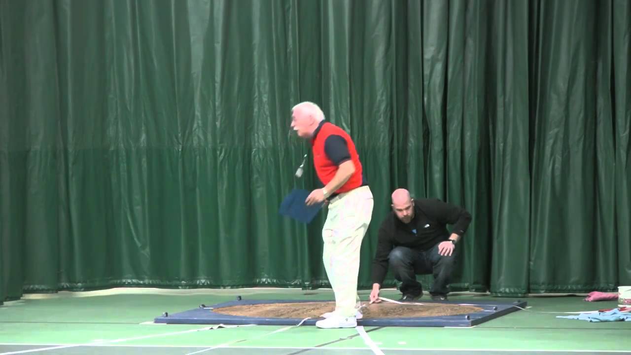 bates track weight throw part-1 at usm invitational 1/29/2011 - YouTube