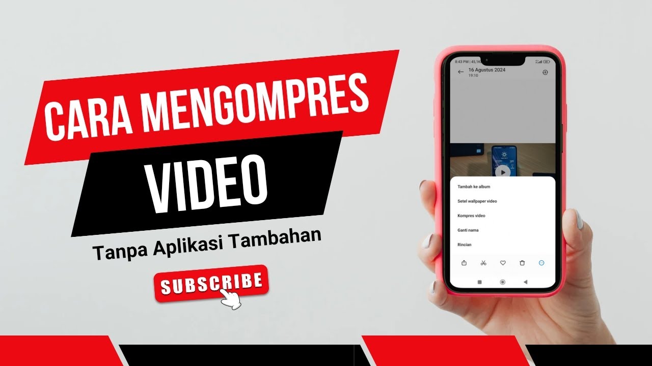 CARA MUDAH MENGKOMPRES ATAU MENGECILKAN MB VIDEO DI HP TANPA APLIKASI ...