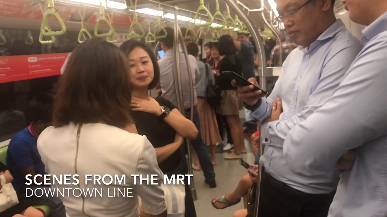 Singpaore MRT Scenes in 2019 Downtown Line - YouTube