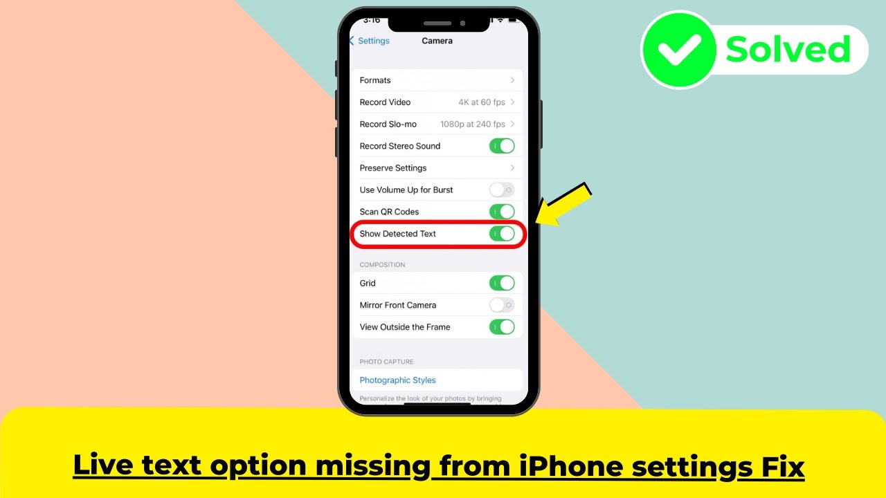 Live text option missing from iPhone settings Fix (iOS) - YouTube