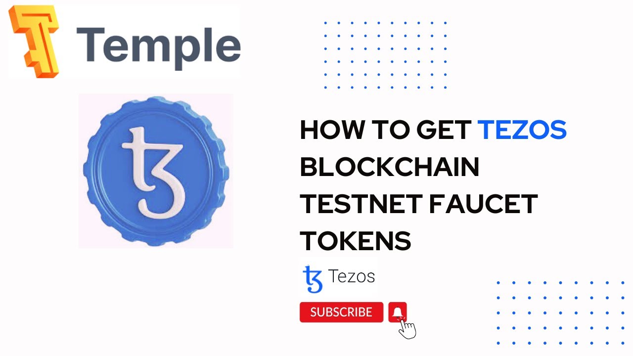How to Get Tezos Blockchain Testnet Faucet Tokens - YouTube