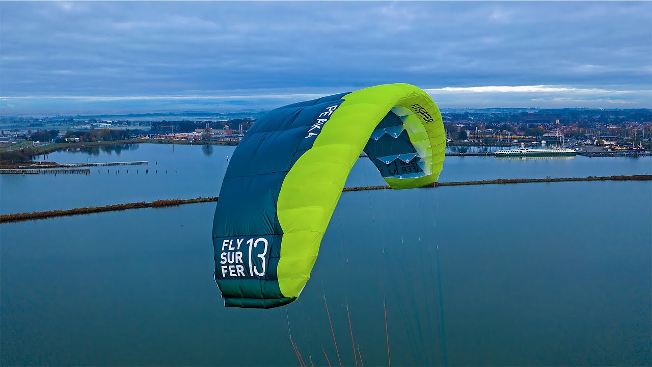 PEAK - single skin foilkite concept - now in 13 m2 - YouTube