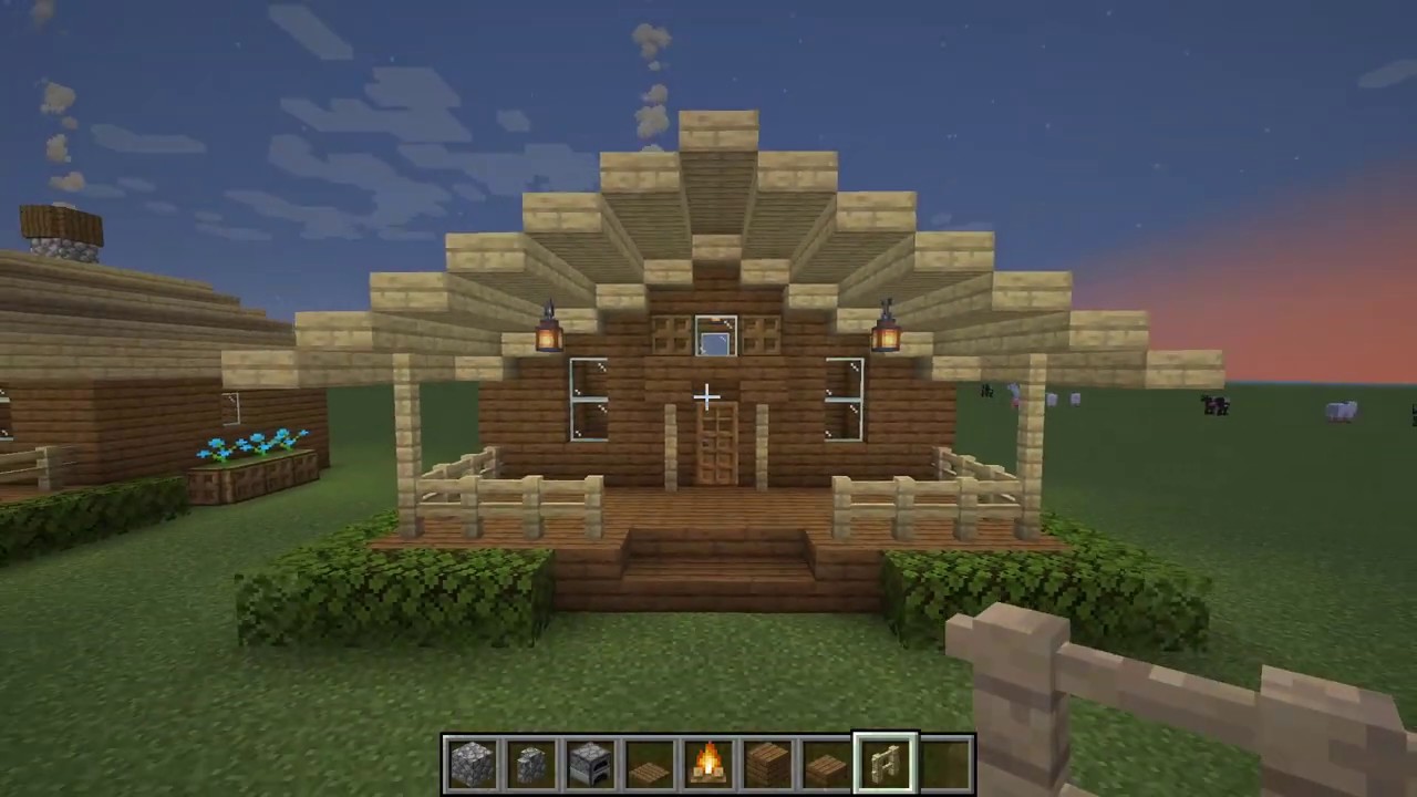Rustic House | Minecraft - Starter Build Tutorial - YouTube