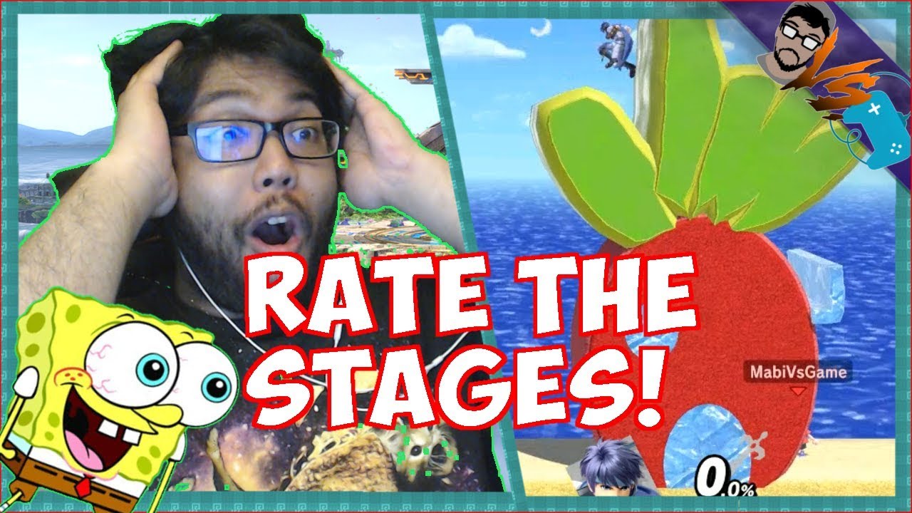 SPONGEBOB IN SMASH?! | Rate The Custom Stages | Super Smash Bros ...