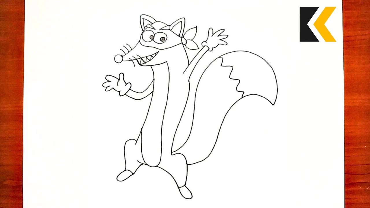 How To Draw Swiper | Draw Dora The Explorer Characters Easily - YouTube
