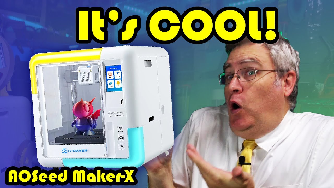 AOSeed X-Maker, a better 3D printer for ALL! - YouTube