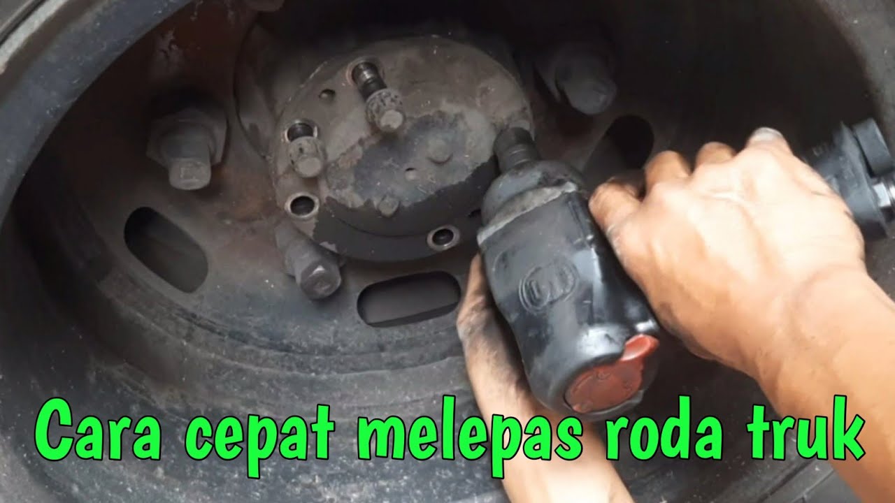 Cara cepat melepas roda truk, tidak sampai 2 menit - YouTube