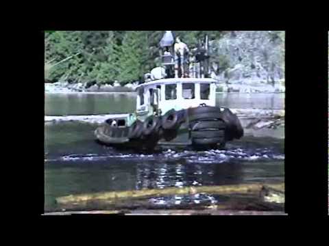 Howe sound Dozer boat and Yarding tug - YouTube