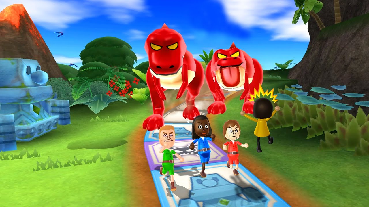 Wii Party Board Game Island - Haru Vs Pierre Vs Tyrone Vs Marisa ...