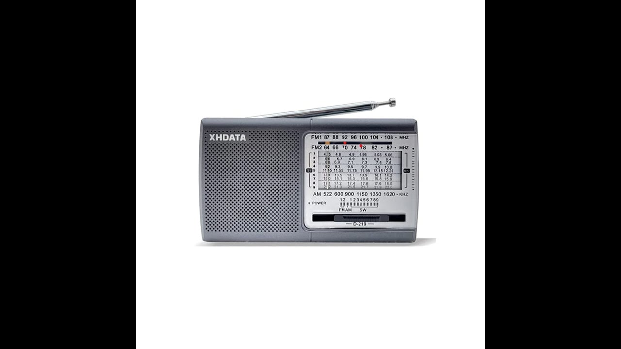REVIEW XHDATA D 219 portable AM FM Shortwave multiband receiver DSP ...