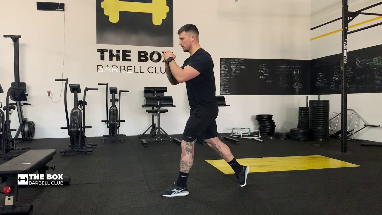 The Box Barbell Club - Split Squat by Coach Petrican - YouTube
